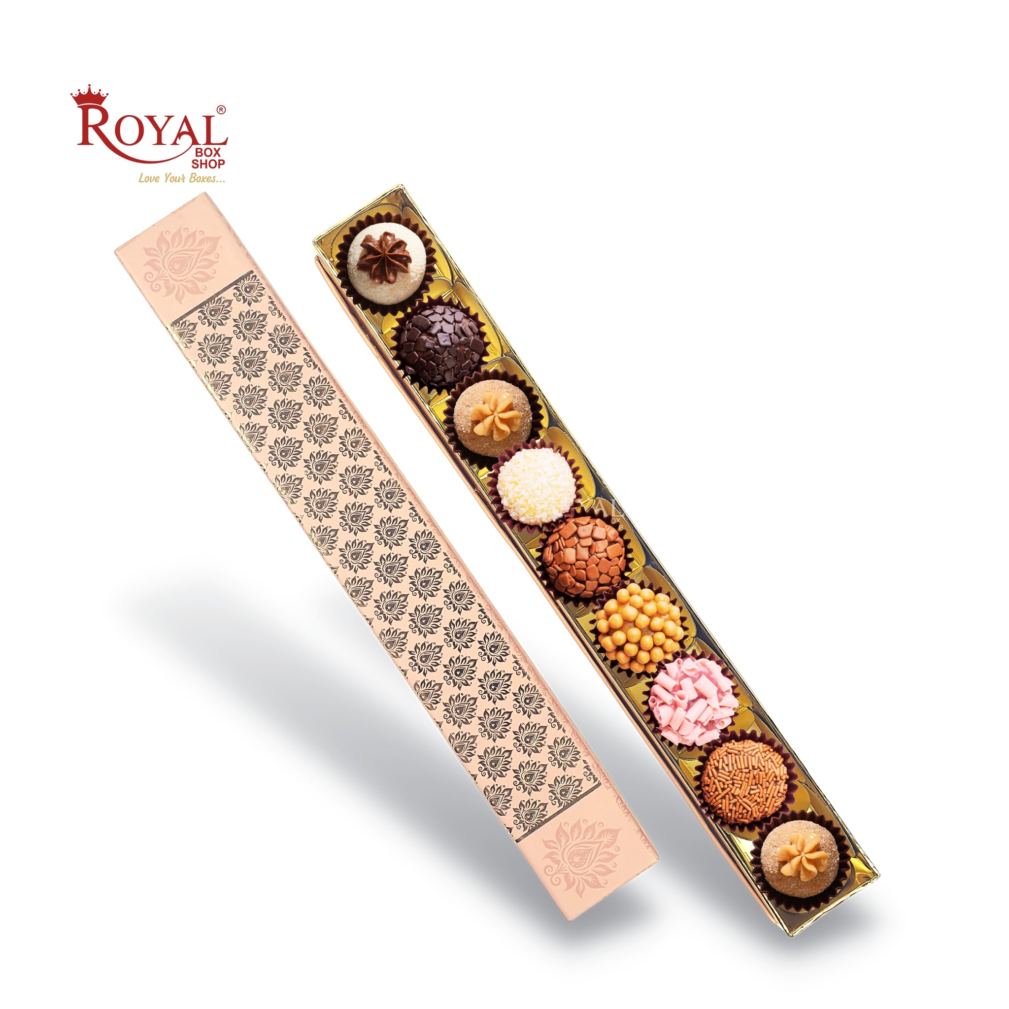 Long Sleek Sweets Rigid Box for Sweets, Chocolates & Baklawa & more ...